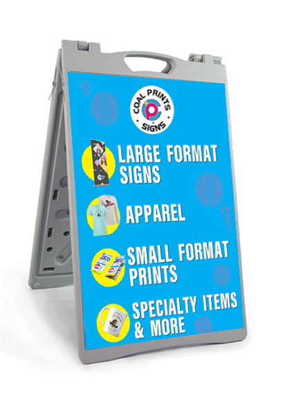 Plastic Sandwich Board / A-Board Sign – CoalPrints