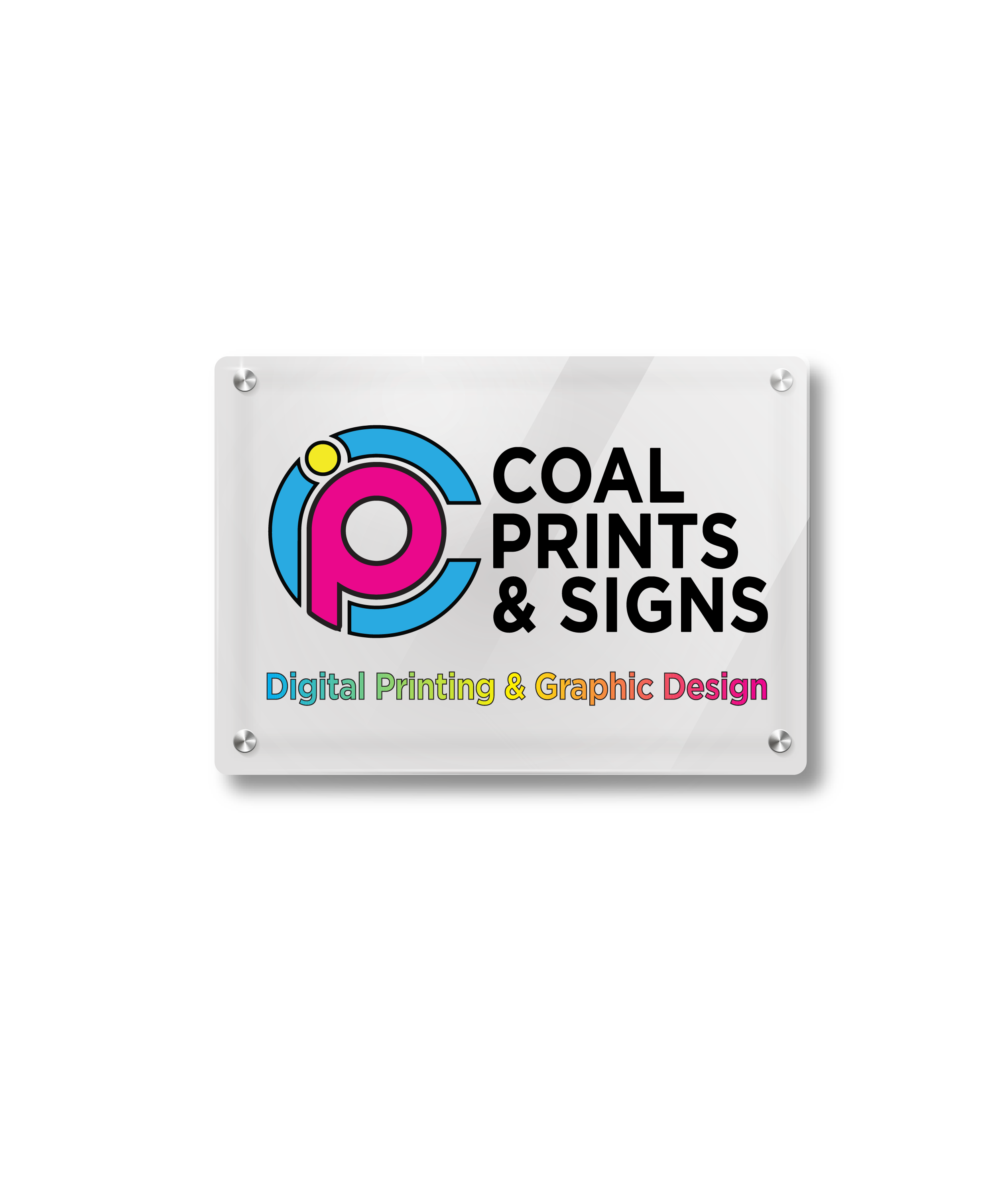 Wall Acrylic Signs with stand off – CoalPrints